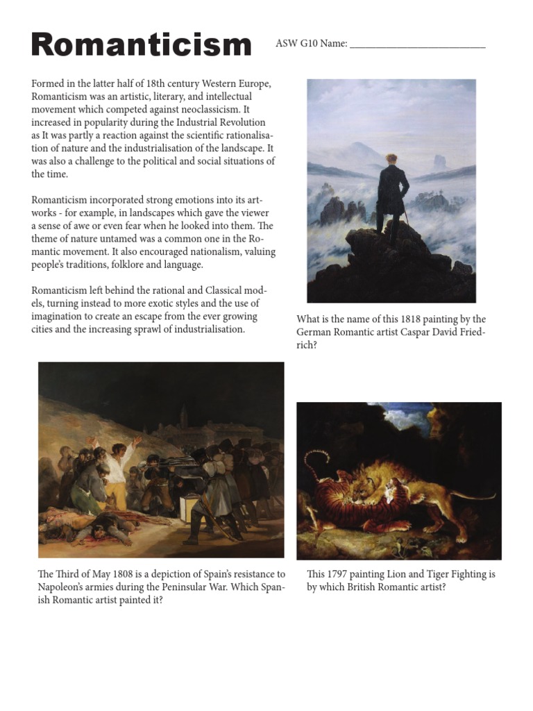 Romantic Era G10 | Download Free PDF | Romanticism | The Arts