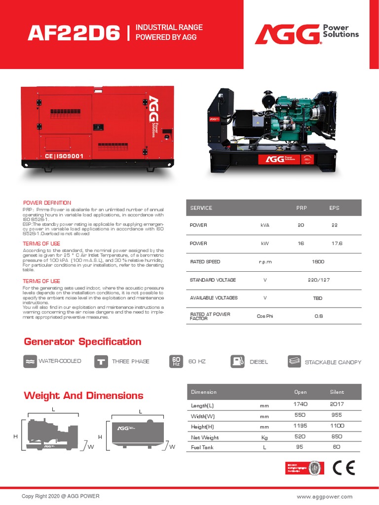 Planta AGG - AF22D6 | PDF | Machines | Electrical Engineering