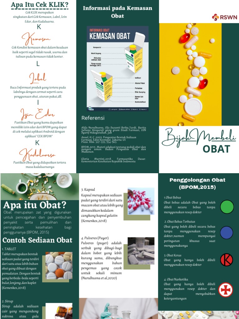 Leaflet Identifikasi Obat - PKL UNNES | PDF