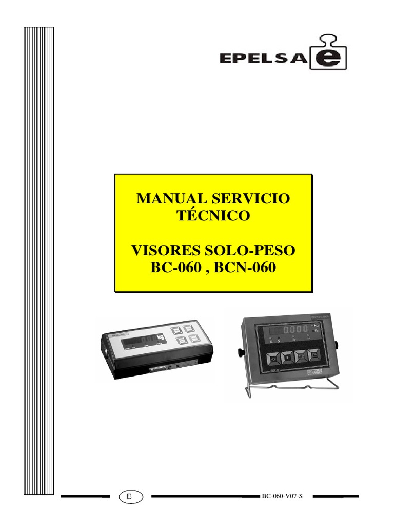 Manual BC-60 V7 | PDF | Arquitectura de Computadores | Equipo