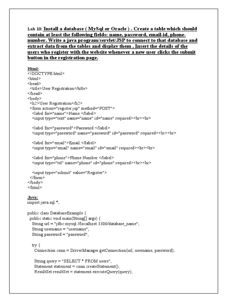 Lab 10 | PDF | Sql | Computer Science