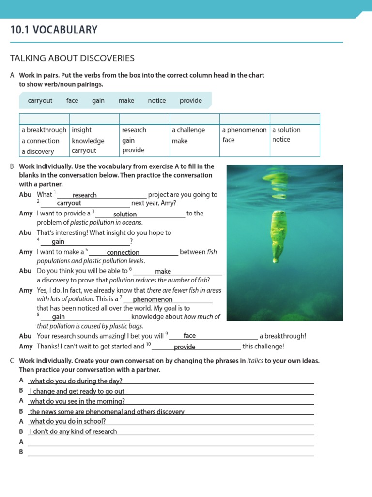 BUS 2.0 Level 4 Lesson Plan 10 Handout 1 | PDF | Cognition | Languages