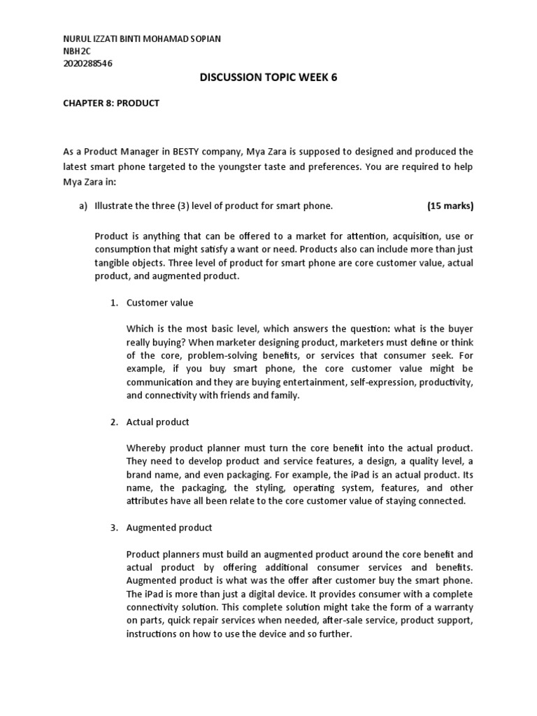 Discussion Topic Week 6 | PDF | Brand | Marketing