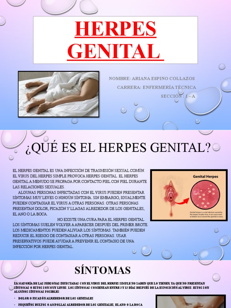 Herpes Genital | PDF | Herpes Simple | Infección transmitida sexualmente