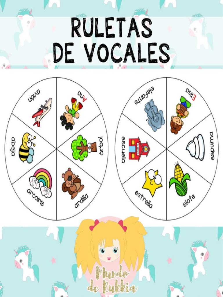 Ruleta de Vocales Recopilado Por Mundo de Rukkia | PDF