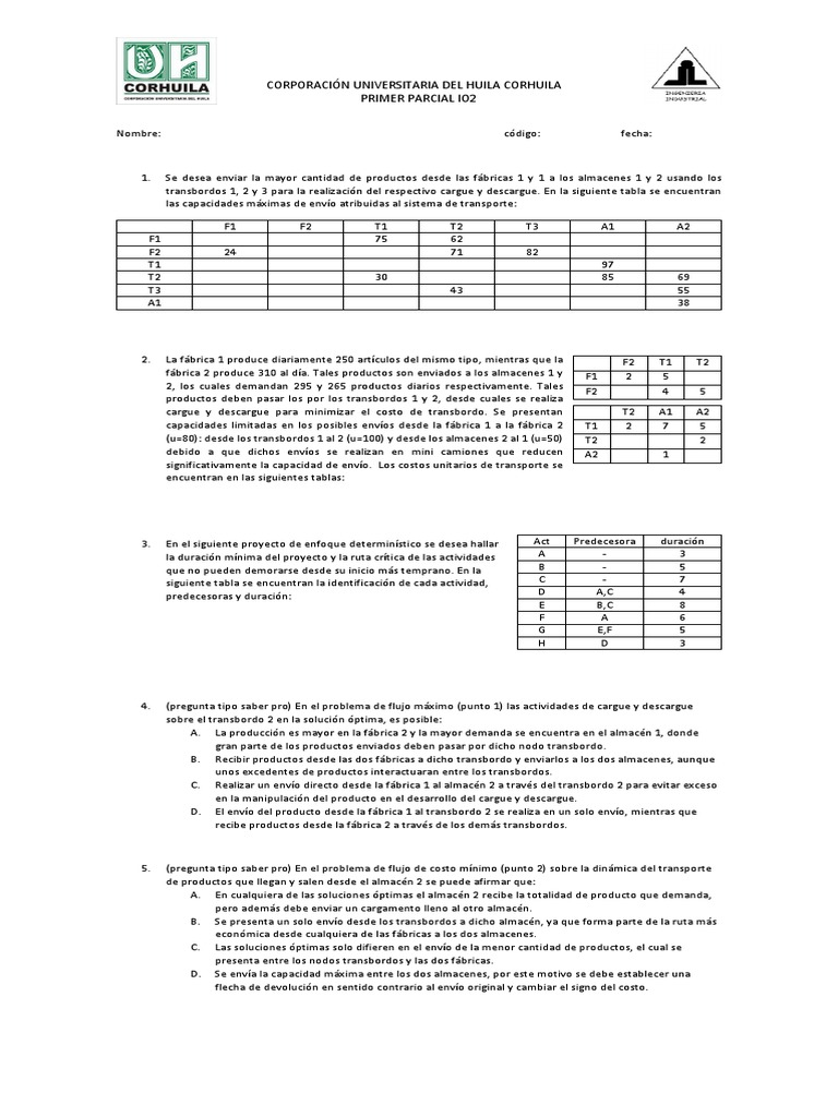 Primer Parcial Io2 2023 A | PDF