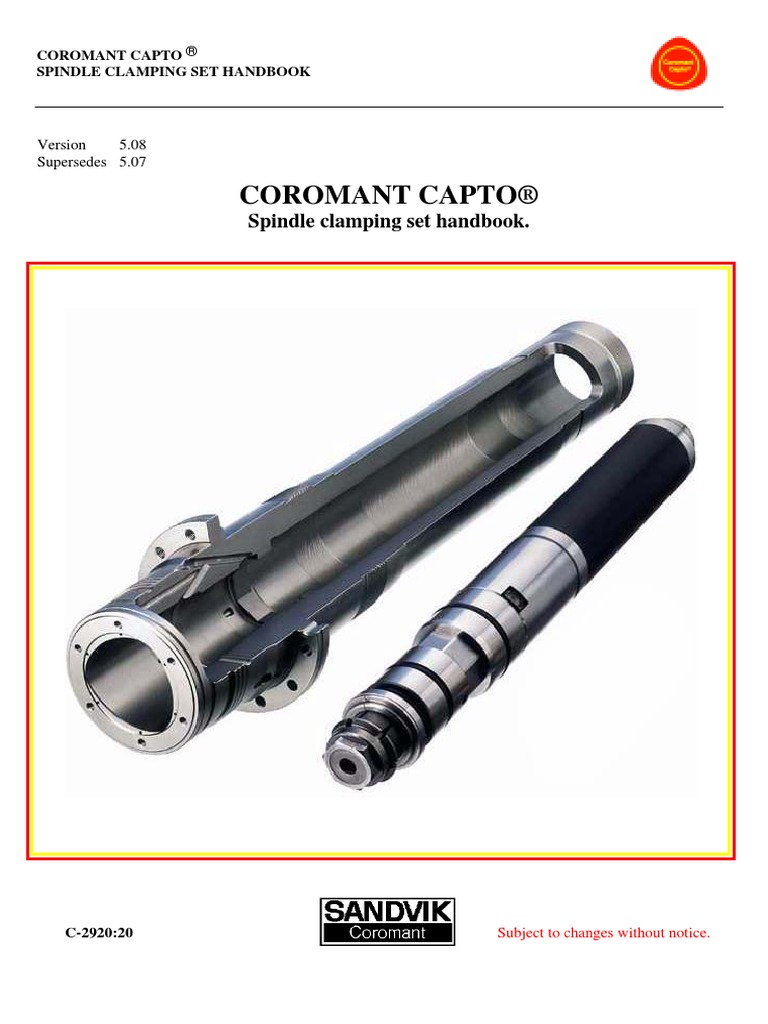 capto主轴标准 | PDF | Screw | Machines