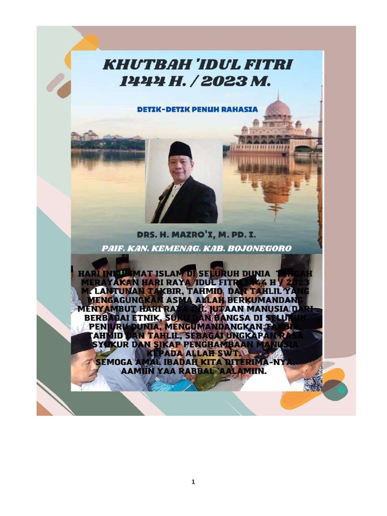 KHUTBAH 'IDUL FITRI DETIK-2 PENUH RAHASIA - Compressed | PDF