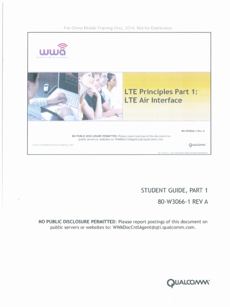 LTE Principles Part1 LTE Air Interface | PDF