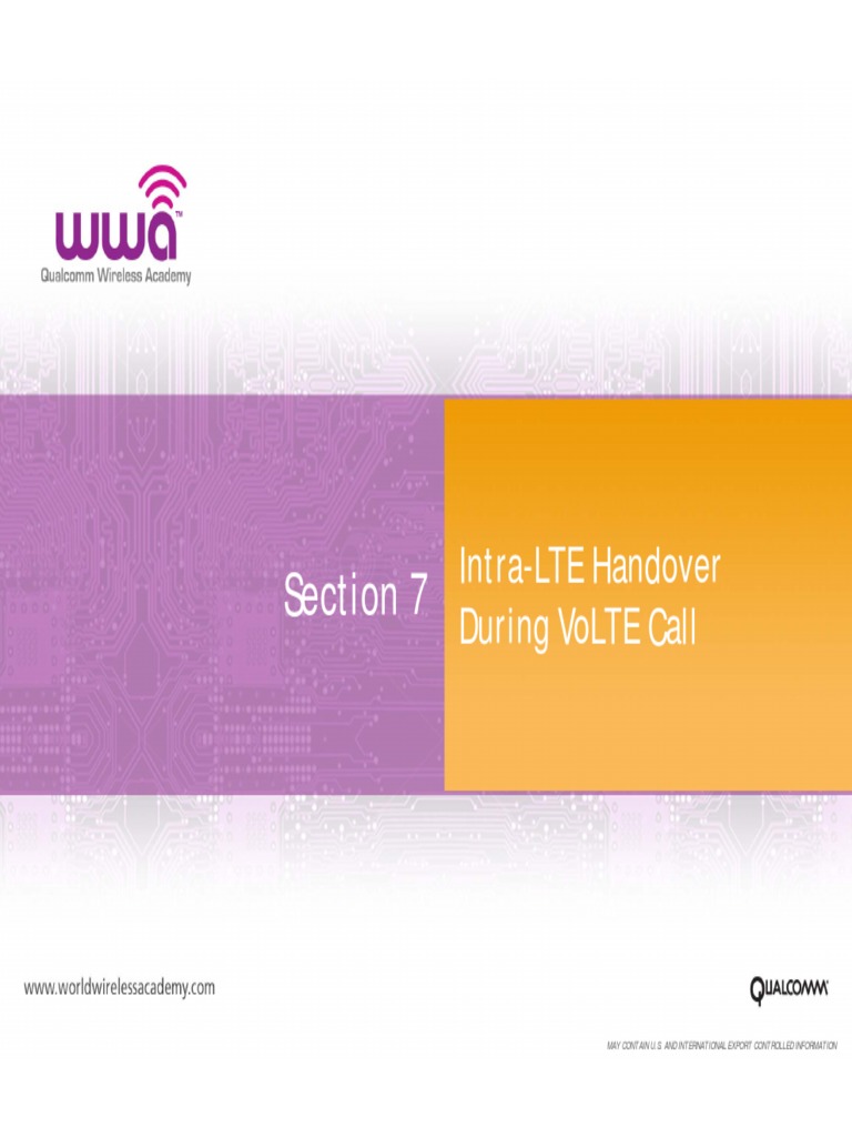 7 Handover During VoLTE Call | PDF | Computer Engineering | Data Transmission