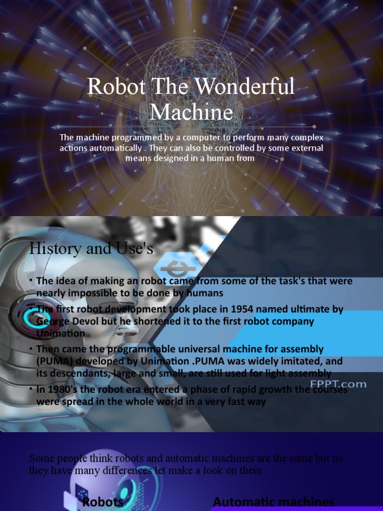 History and Functions of Robots | PDF