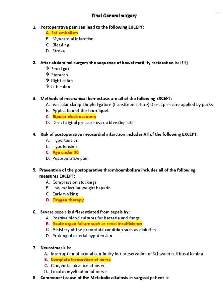 Final General Surgery (1) - 230122 - 192353 | PDF | Healing | Wound Healing