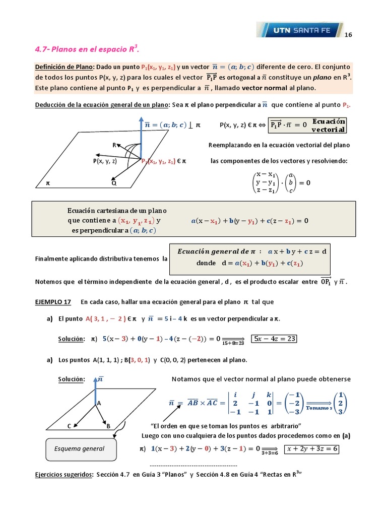 Ecuaciones de Planos en R3 | PDF | Geometria plana) | Vector Euclidiano