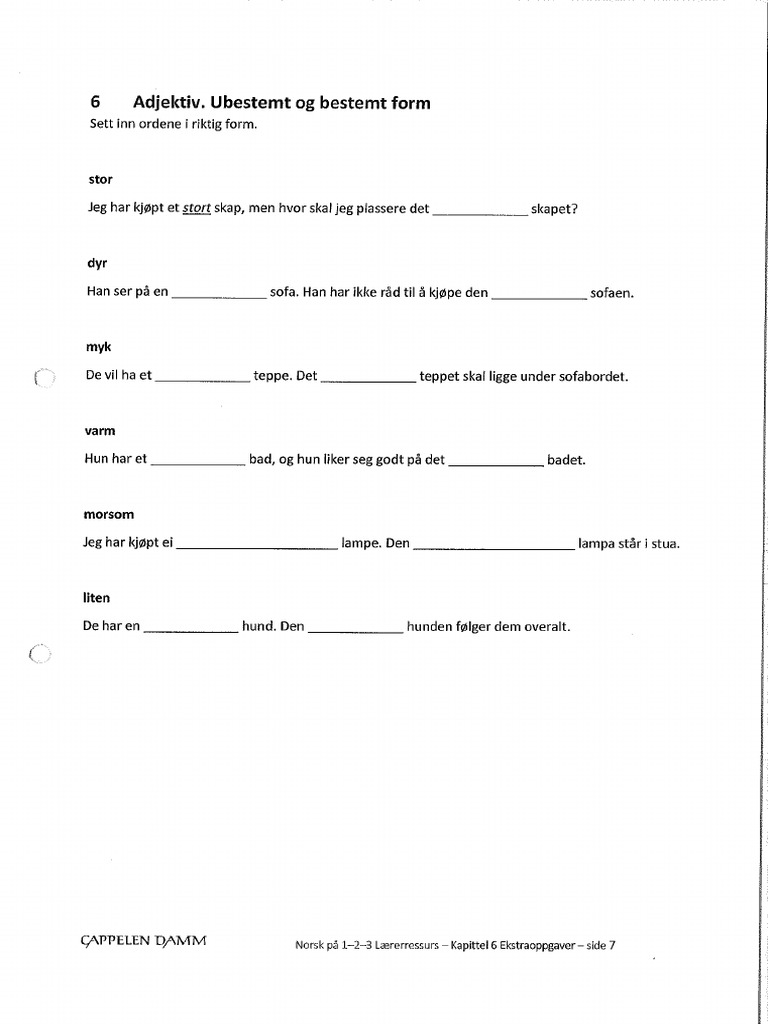 Ekstraoppgaver Kapittel 6 | PDF