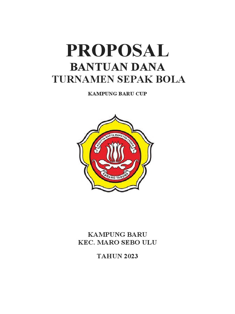 Proposal Bantuan Dana | PDF