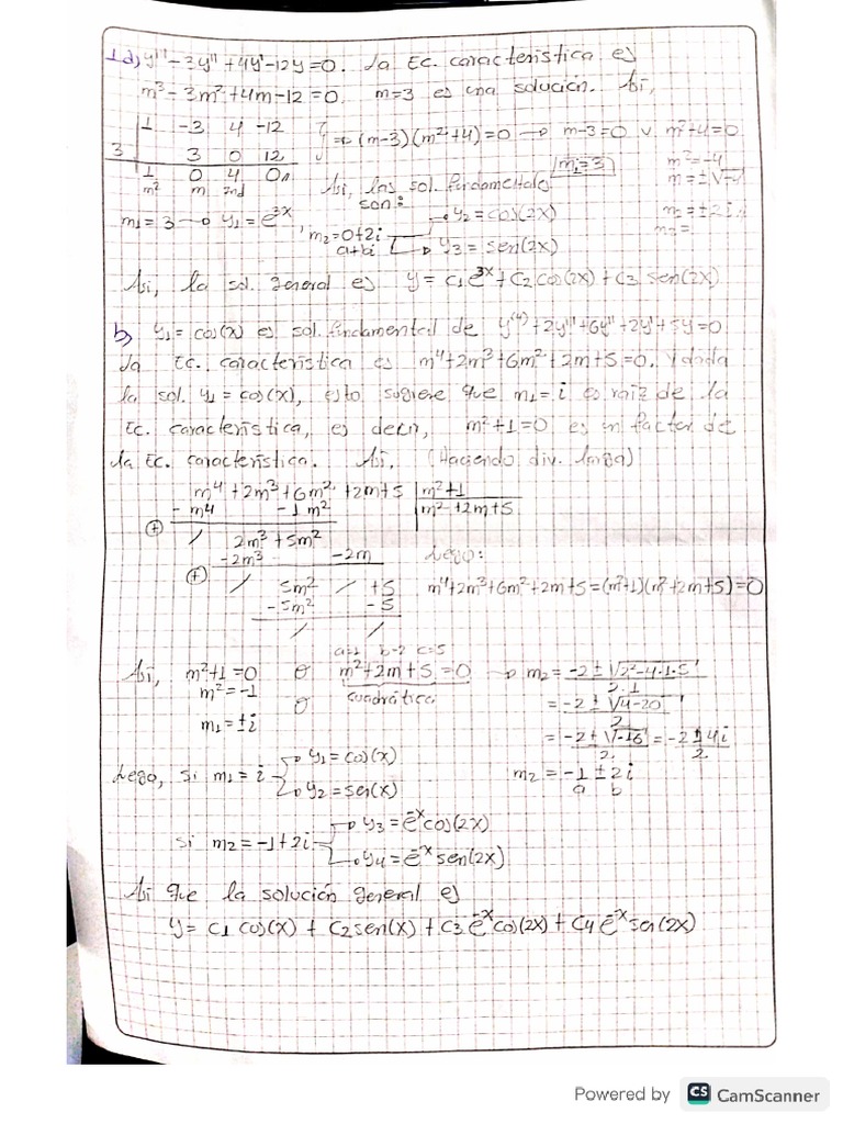 solución examen supletorio EDO (1) | PDF