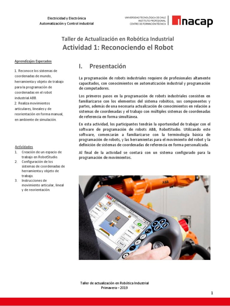 Actividad1 | PDF | Robot | Robótica