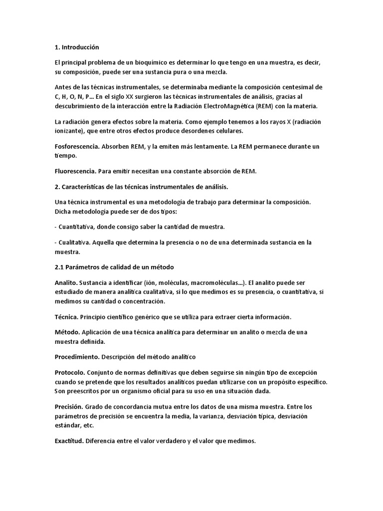 Técnicas instrumentales básicas 2 | PDF | Espectroscopia | Desviación ...
