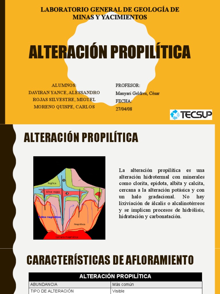 Alteración Propilítica - Clorítica | PDF | Minerales | Calcita
