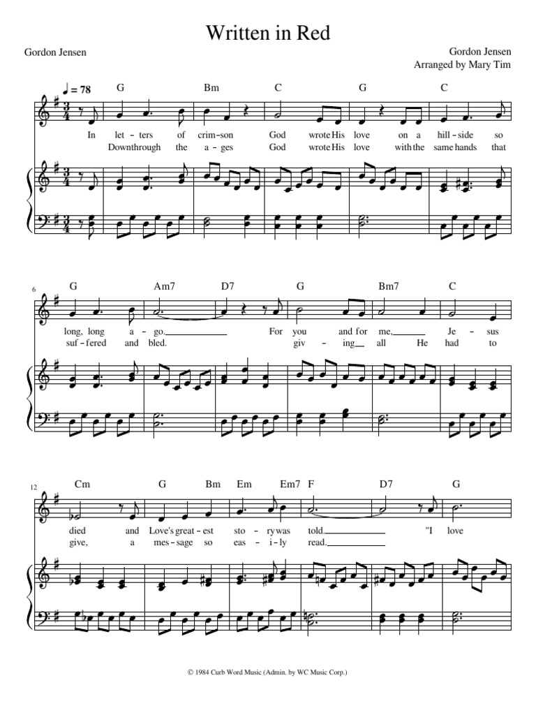 Written in Red - Gordon Jensen | PDF