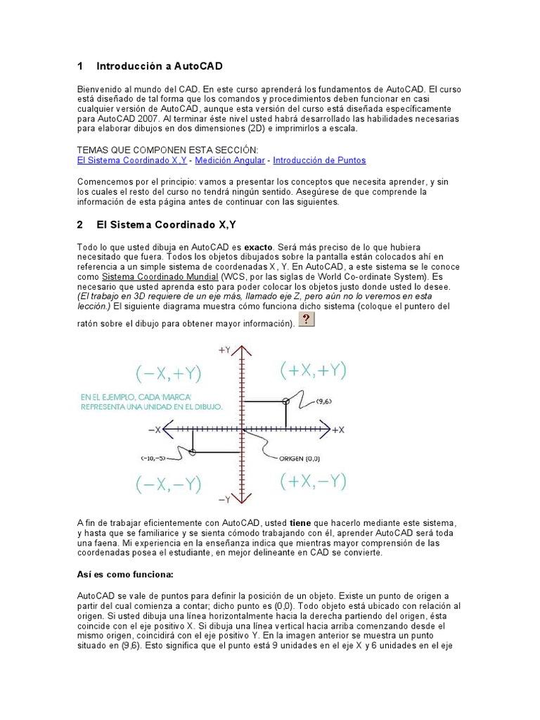 Introducción A AutoCAD | PDF | Ventana (informática) | Cad automático