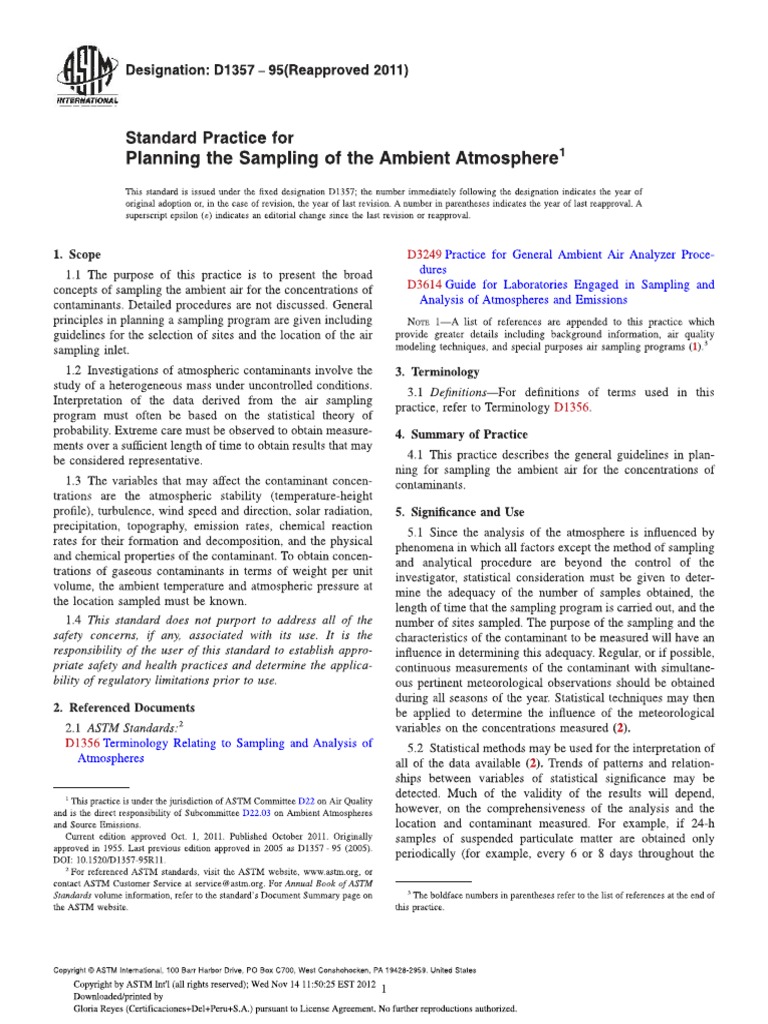 ASTM D1357-95 Reapproved 2011 Standard practice for planning the ...