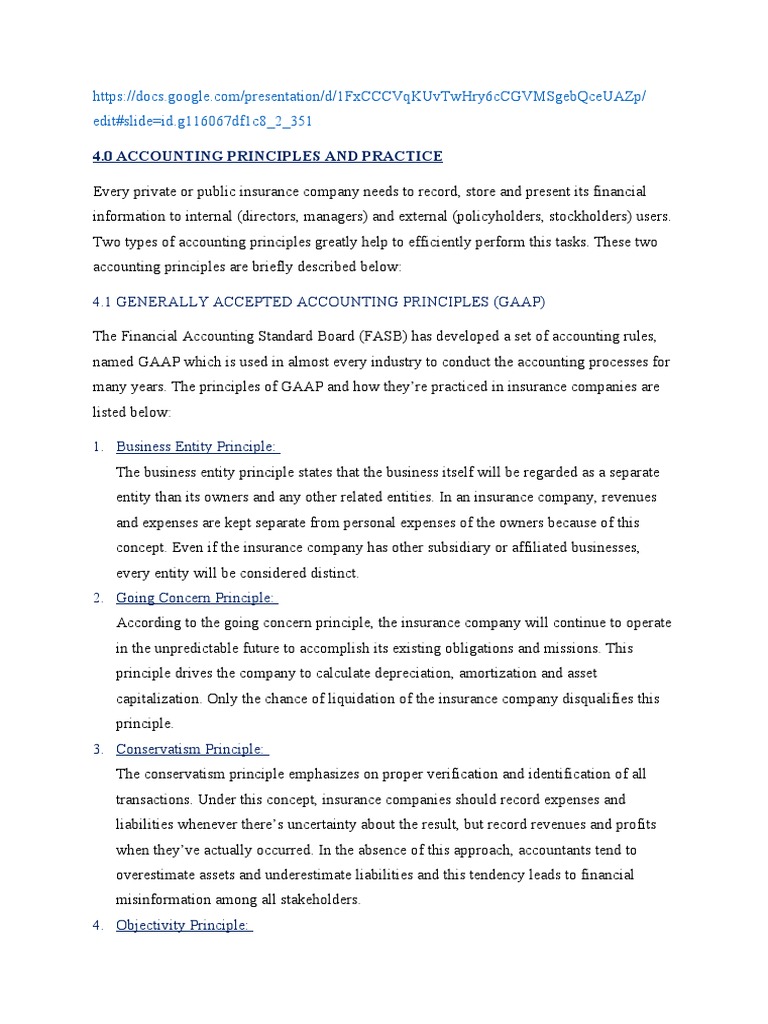 Insurance Accounting Principles Explained | PDF | Insurance | Accounting
