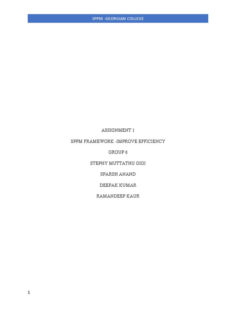 Assignment 1 SPPM | PDF