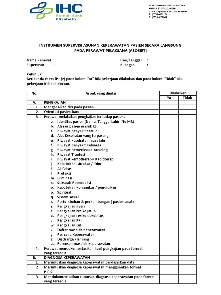 Supervisi Perawat RSE Revisi | PDF | Sains & Matematika