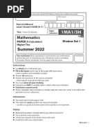 GCSE (9-1) Mathematics Mock Set 6 Paper 1H Mark Scheme | PDF | Mathematics
