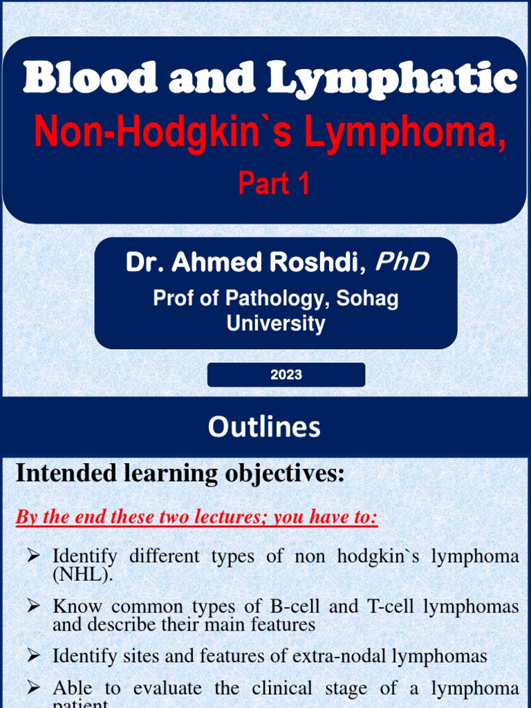 Pathology of NHL, Part 1 For 2nd Year Medical Student | PDF | Lymphoma ...