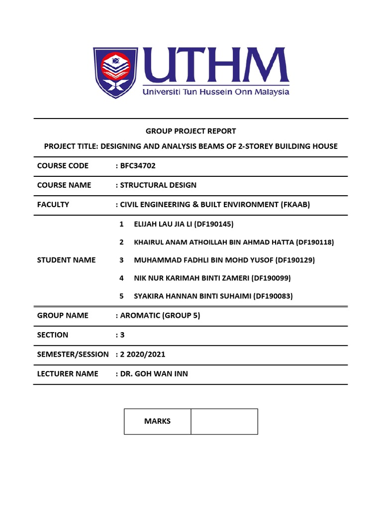 CTH Report Structure 2 | PDF | Strength Of Materials | Concrete