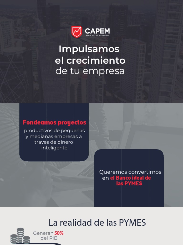 Presentacion CAPEM | PDF | Pequeñas y medianas empresas | Economias