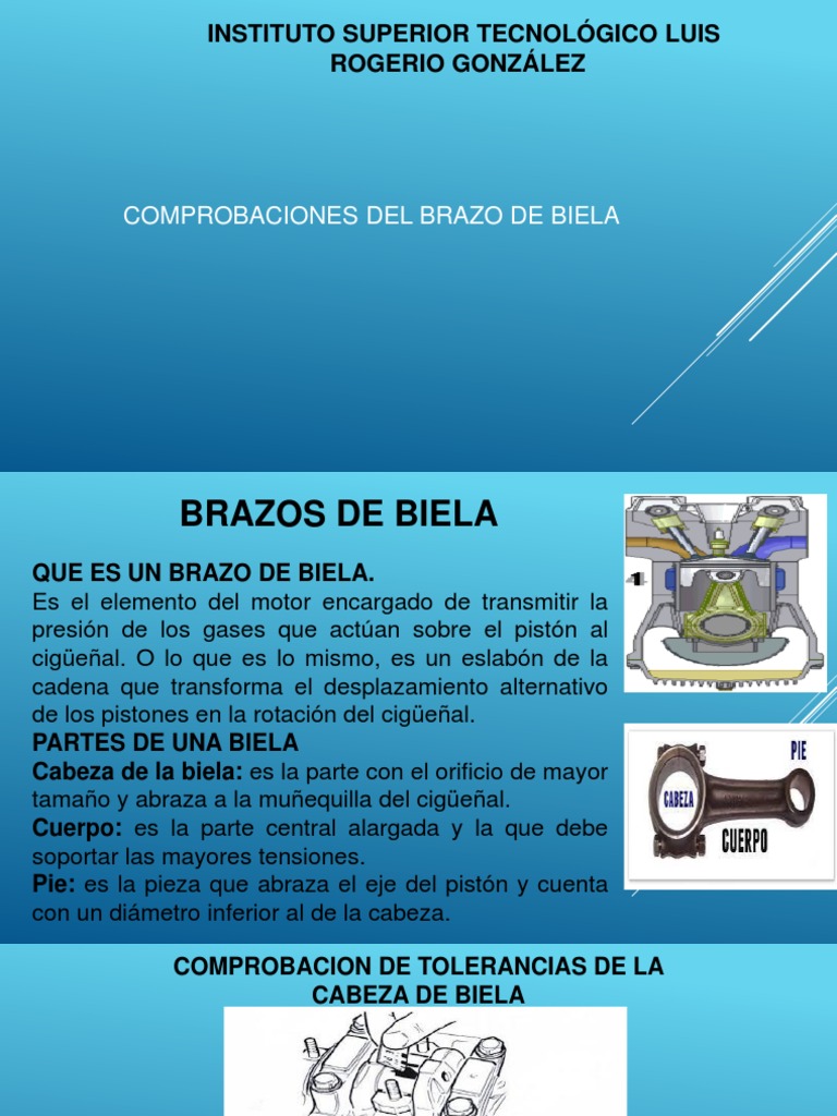 Brazo de Biela | PDF | Pistón | Acero