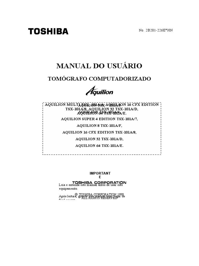 Dokumen - Tips Manual de Operacao Aquilion | PDF | Programas ...