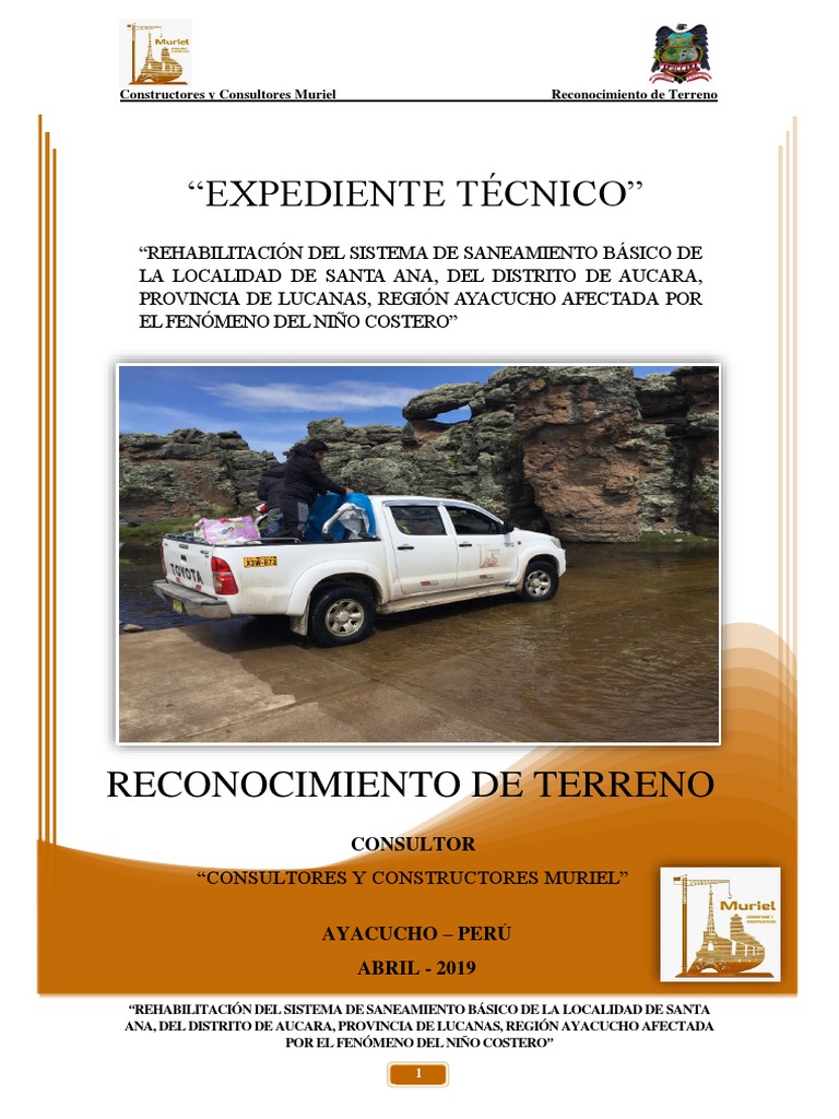 Reconocimiento de Terreno - Santa Ana - VF | PDF | Agua | El niño