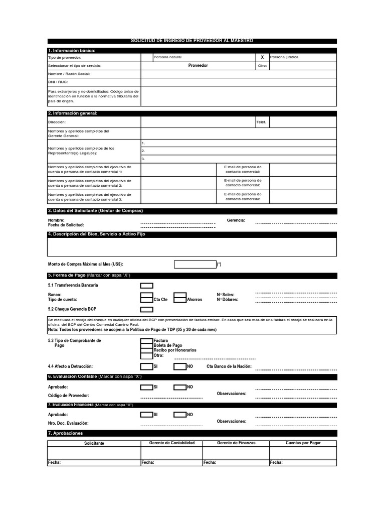 Formato de Ingreso de Proveedor | PDF | Factura | Contabilidad
