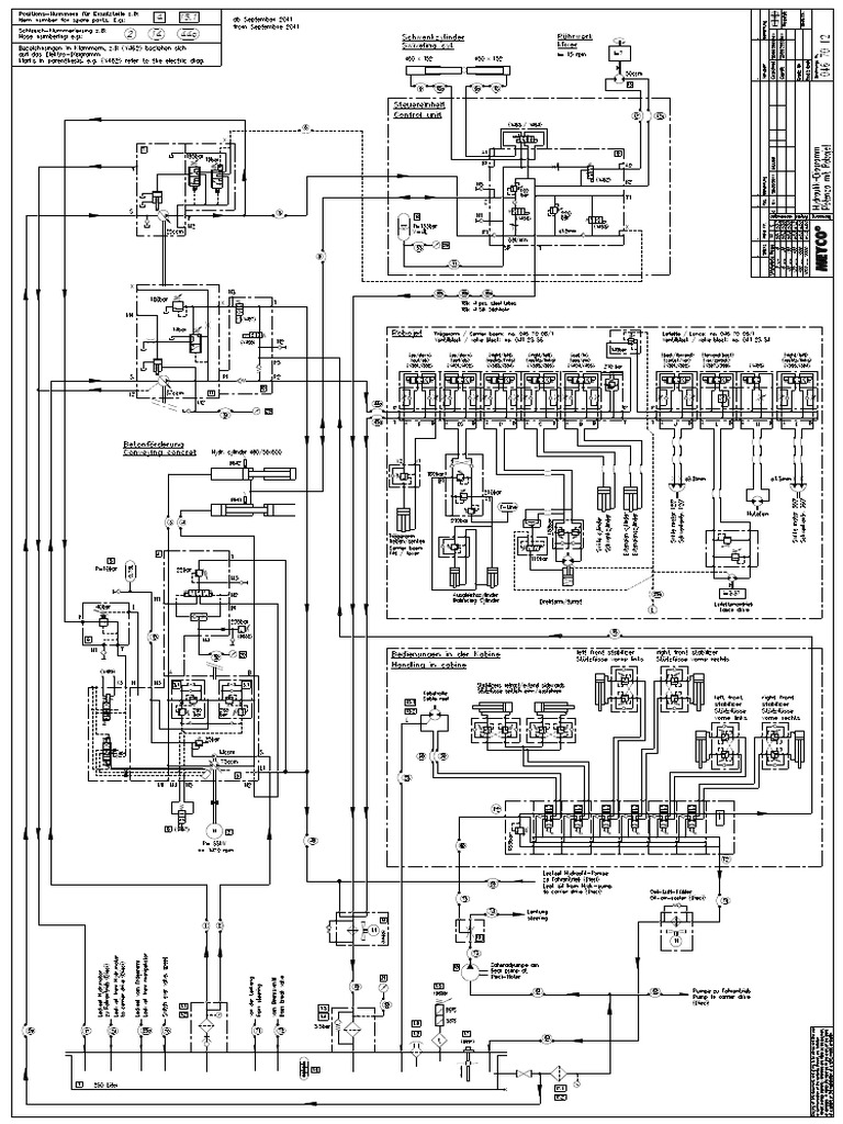 1G-1 Hydraulic Circuit Diagram 046 70 12 (C) | PDF