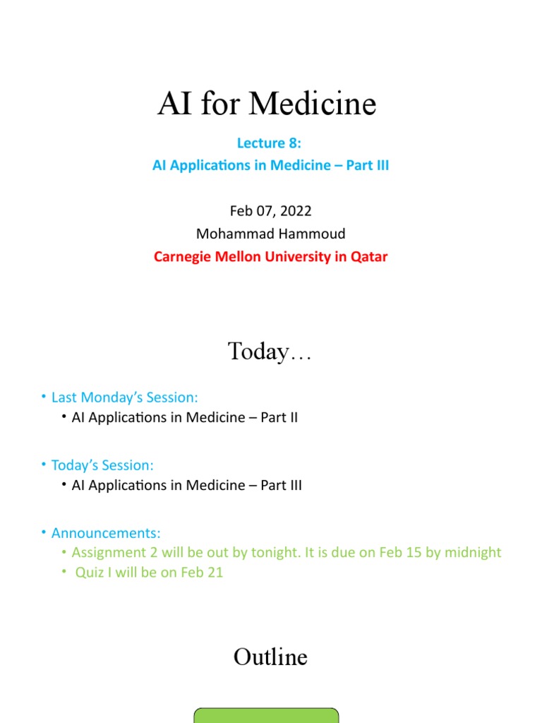 Lecture8 AI Applications Part III Feb07 2022 | PDF | Intelligence (AI ...