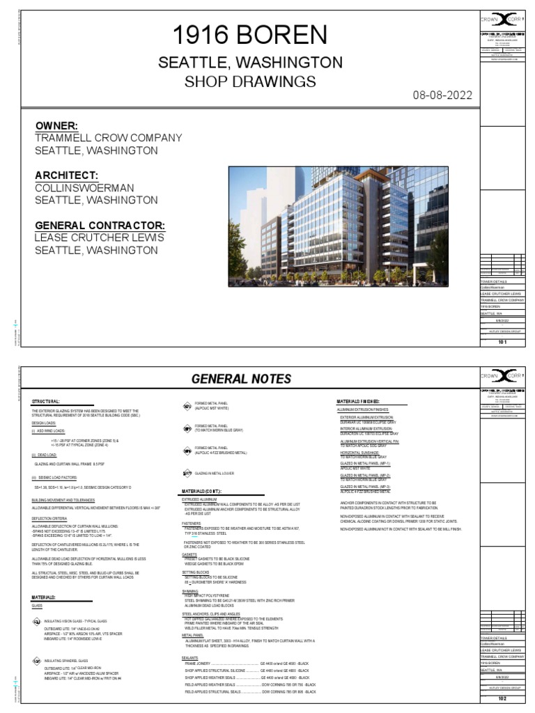Seattle 1916 Boren Shop Drawings | PDF | Industrial Processes | Metals