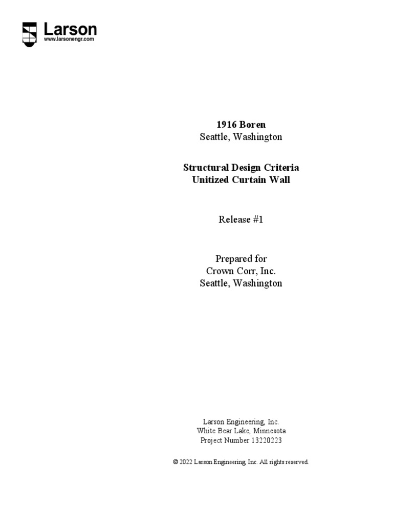 1916 Boren CW Design Criteria | PDF | Construction | Welding