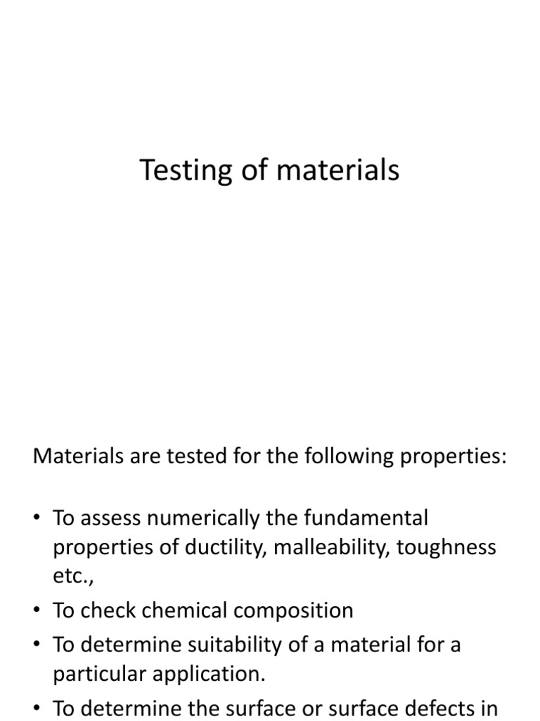 Testing of Materials | PDF | Deformation (Engineering) | Strength Of ...