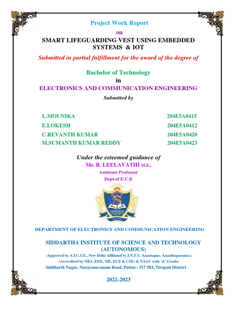 Final Document Mouni | PDF | Internet Of Things | Embedded System