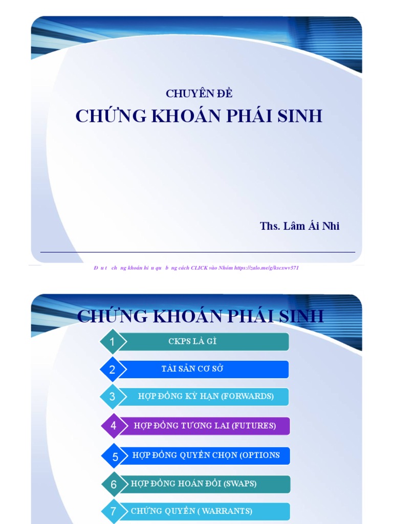 Sản Phẩm Phái Sinh | PDF