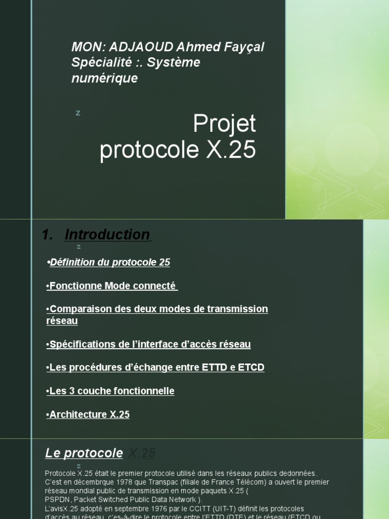 Protocole x.25 | PDF | Informatique | Standards de télécommunication
