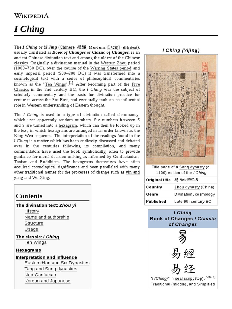 I Ching | PDF | China | World Politics