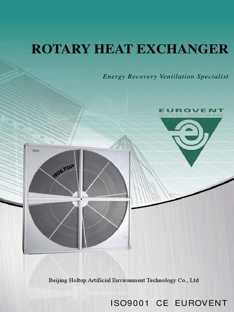 Rotary Wheel Heat Recovery | PDF | Humidity | Heat Exchanger