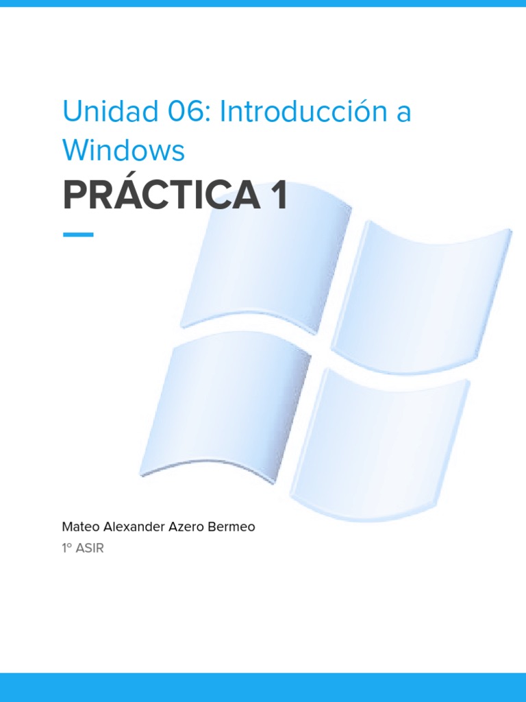 Práctica 1 Tema 6 ISO | PDF | Windows 10 | Microsoft Windows