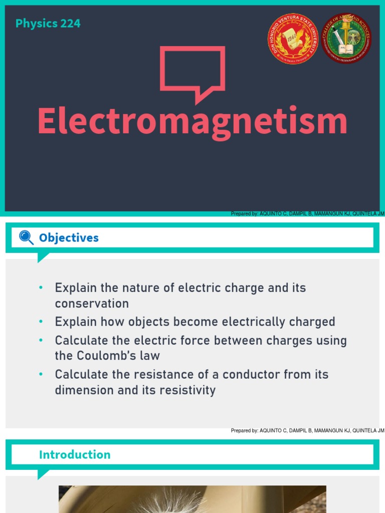 Electromagnetism Part1 | PDF | Electric Charge | Electrostatics