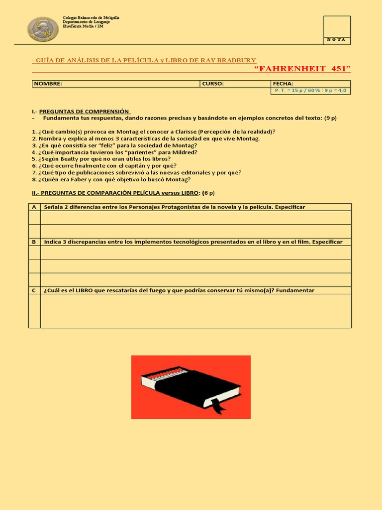 Análisis de "Fahrenheit 451" | PDF